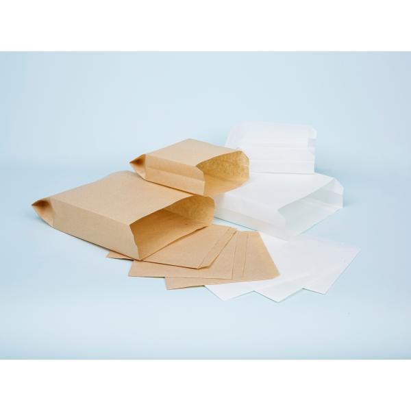 Quality Recyclable Pinch Bottom Kraft Paper Food Bag Greaseproof Paper Takeaway Bag Packaging for sale