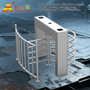 Quality 120 Degree Semi Automatic Waist Height Turnstile High Security for sale