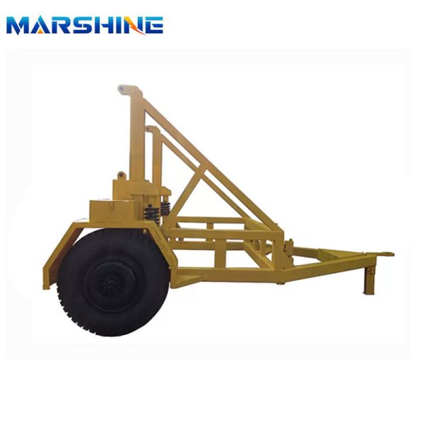 Quality 15T Portable Reel Strong Hydraulic Cable Drum Trailer Heavy Duty for sale