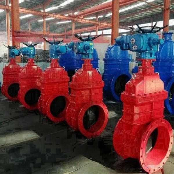 Quality DN200 Electric Gate Valve PN16 Cast Iron Valve Flange End Connection for sale