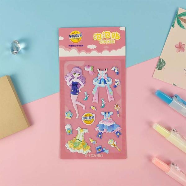 Quality Cartoon Characters Red Bubble Stickers Plastic For Children Reward for sale