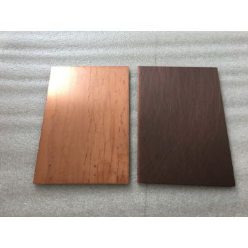 Quality Easy Processing Copper Sheet Wall Cladding / Exterior Wall Covering Panels for sale