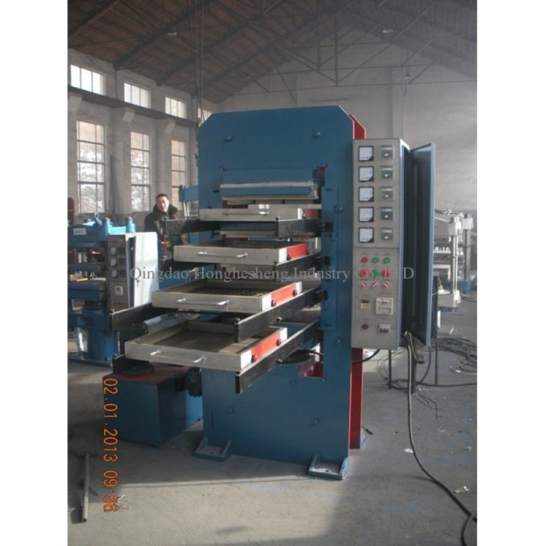 Quality 50T 150 Stroke Rubber Tile Vulcanizing Press 550x550 for sale