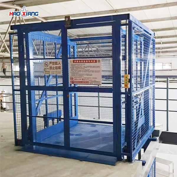 Quality 1T First Floor Outdoor Cargo Elevator Hydraulic Cargo Lift For Workshop for sale