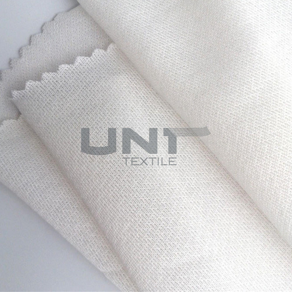 Quality 100D * 100D Stretch Garments Fusible Interlining Fabrics Circular Knit C1022WN for sale