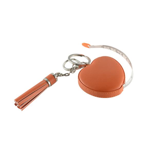 Quality Laser Engraving Retractable Tape Measure Heart Tassels Strap Souvenir Gift for sale