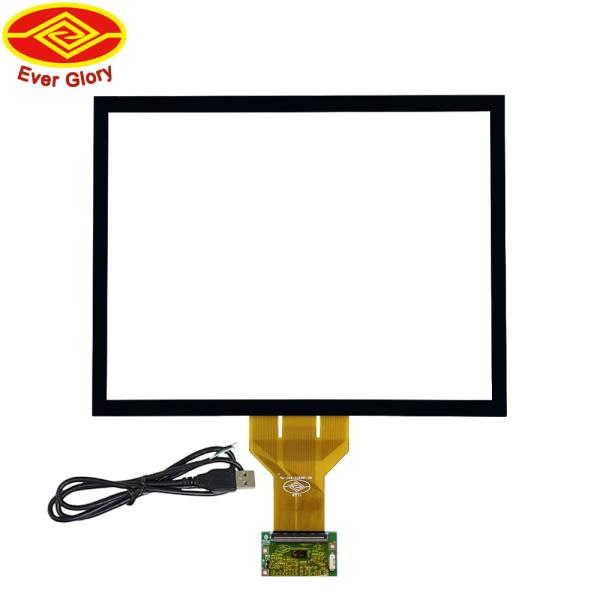 Quality 15 Inch Capacitive Industrial Touch Panels IP65 Waterproof Transparent Glass for sale