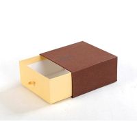 Quality Pure Color Paper Drawer Boxes Kraft Drawer Box Shoes And Suit Packing for sale