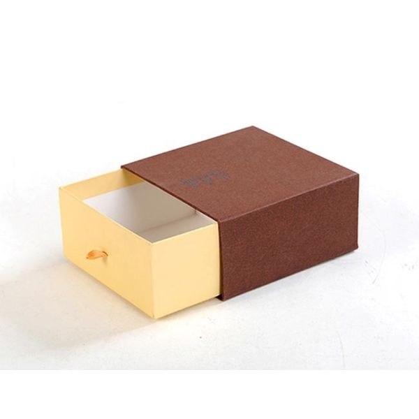 Quality Pure Color Paper Drawer Boxes Kraft Drawer Box  Shoes And Suit Packing for sale