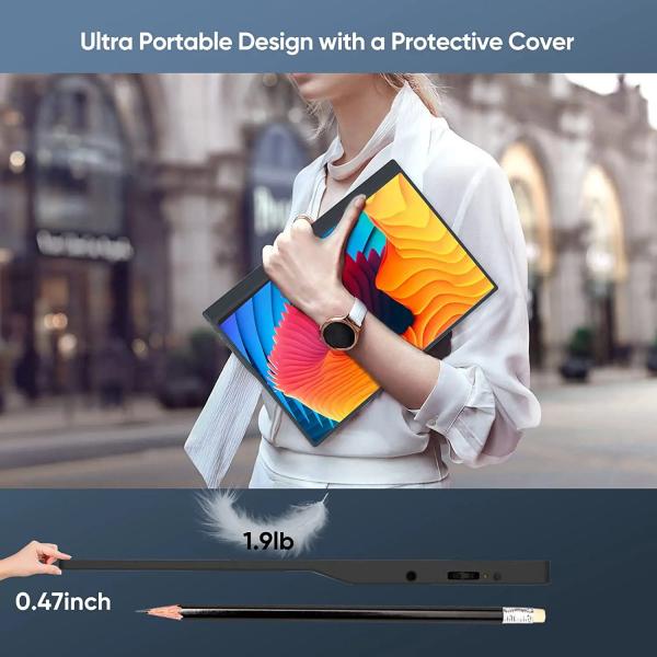 Quality Laptop Portable External Monitor 15.6" 1080P USB C For MacBook Phone PS4 Switch for sale