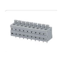 China Compact Design Panel Mount Pluggable Terminal Block Brass And Tin Coated factory