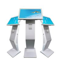 Quality 21.5 Inch Touch Screen Digital Kiosk with Thermal Printer and QR Code Scanner for sale