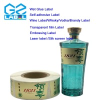 Quality Personalised Wine Bottle Labels Customized Round Stickers for WINE for sale