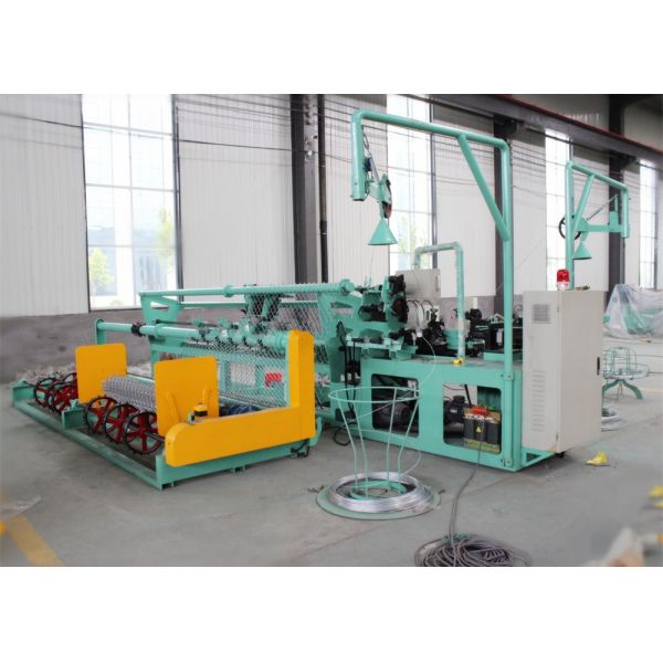 Quality Custom Heavy Duty Fencing Wire Making Machine , 4M Width Chain Link Weaving for sale