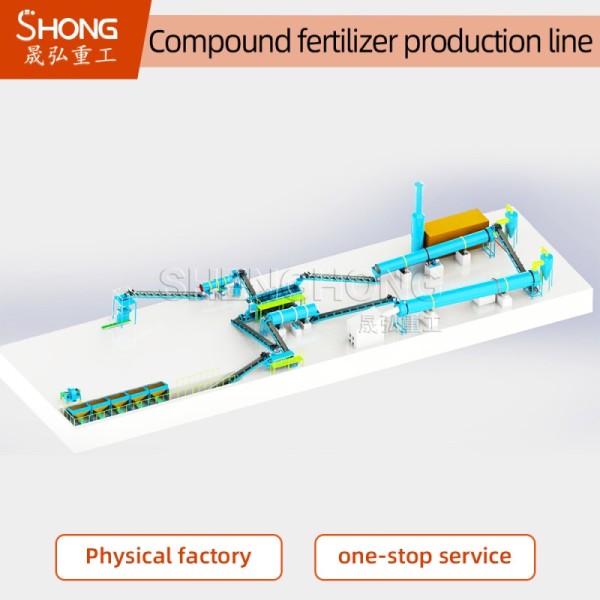 Quality 380V/50Hz NPK Fertilizer Production Line with 4-6mm Granules and ≥90% Nutrient Content for sale