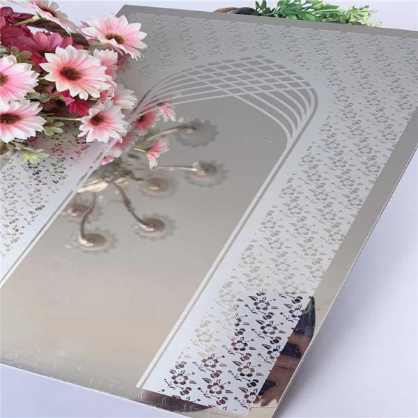 Quality Mirror Etched 201 Grade Stainless Steel Etched Sheet 1219x3048mm for Modern Design Applications for sale