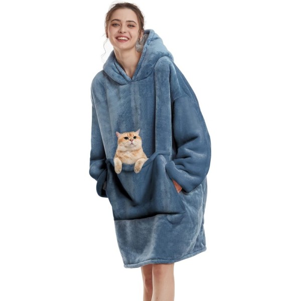 Quality Various Colors Hooded Wearable Blanket As Birthday Gifts For Women for sale