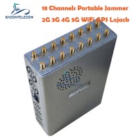 Quality 18 Bands Portable Signal Jammer with 12000mAh Battery for Secure Communication for sale