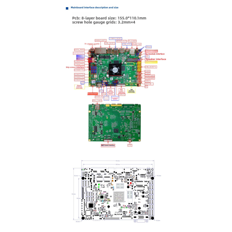 Quality RK3588 Development Board with 8K Decoding Octa-core 2.4 GHz CPU and RTC Real for sale