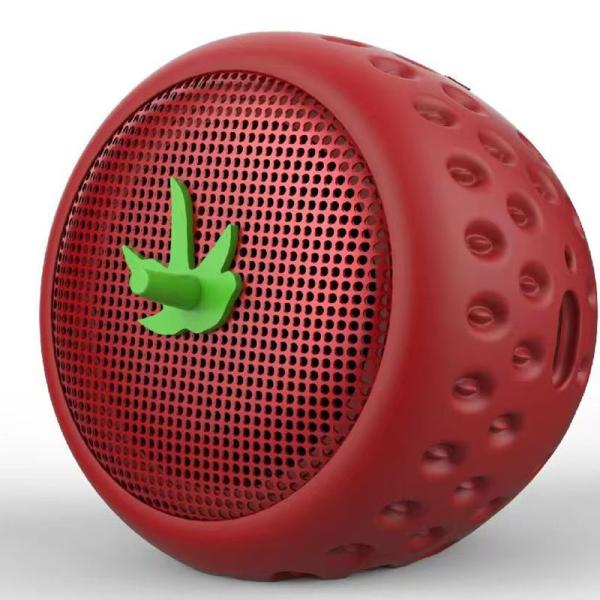 Quality 5.4 Patented Strawberry Speaker 3W Portable Wireless Bluetooth Speaker With Handsfree Calling for sale