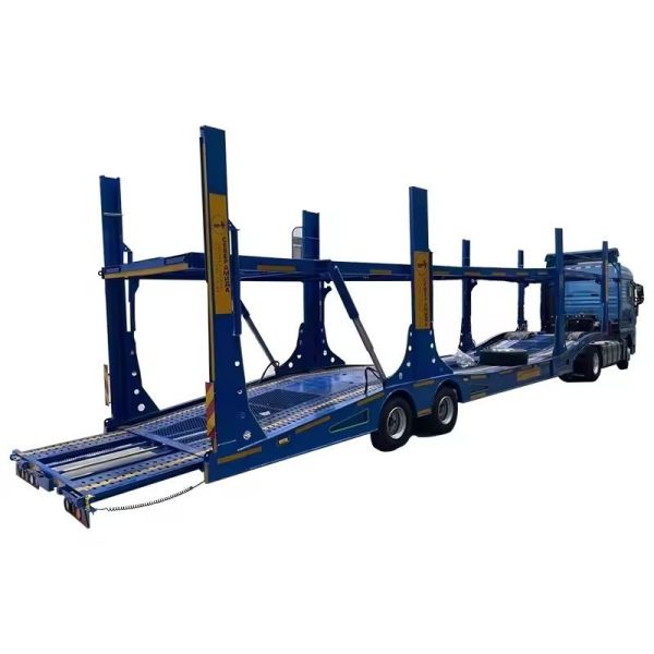 Quality 2 Axles Car Carrier Trailer for Transporting 8 Cars in Russia Dependable and Durable for sale