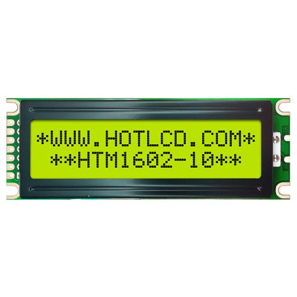 Quality Multipurpose 16x2 LCD Display , Yellow Green LCM Display Module HTM1602-10 for sale