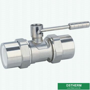 Quality Brass And Ppr Double Union Ball Valve With Strong Cover Water Control High Flow for sale