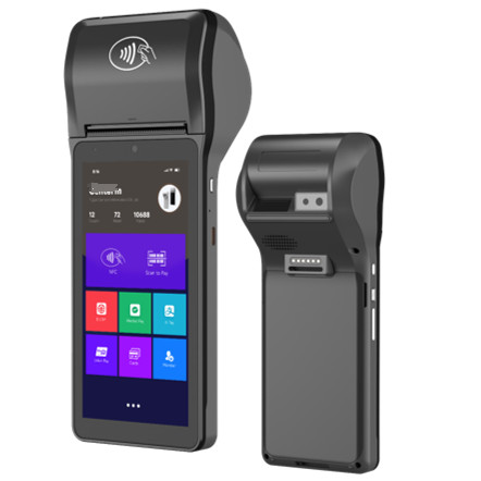 Quality Portable Android Smart Payment Terminal POS Swipe Machine 5.5Inch Touchscreen for sale
