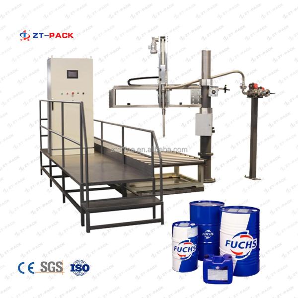 Quality Automatic Motor Oil Packaging Machine For Automotive Engine Oil Filling for sale