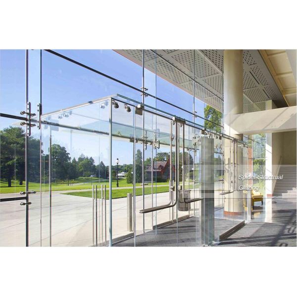 Structural Glazing Point Supported Glass Curtain Wall Spider Glass ...