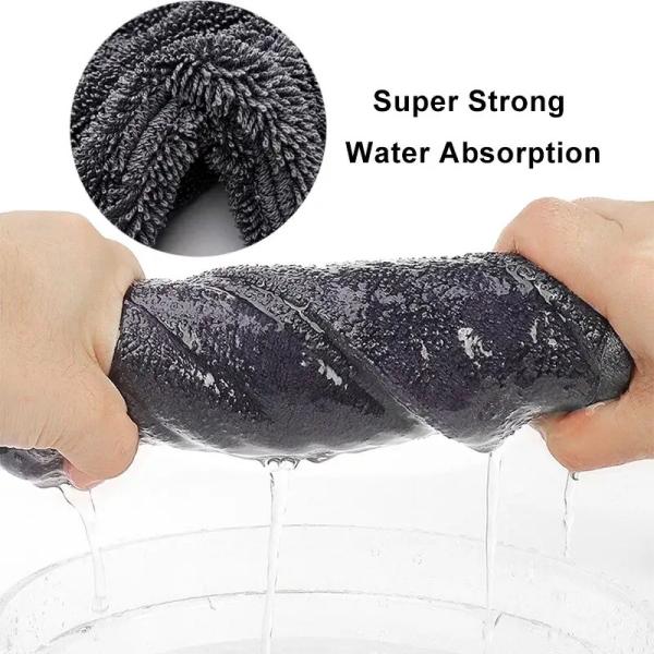 Quality 600 GSM Microfiber Car Detailing Towels 40x60cm Customizable for sale