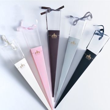 Quality Nice Design Single Rose Flower Box With Different Color And Ribbon For for sale