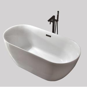 Quality Acrylic Bathtub Modern Design Freestanding Bath Tub White Free Standing Alone for sale