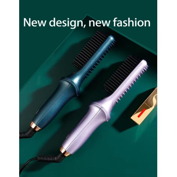 Quality Jiuoaky Purple Negative Ion Hot Comb Straightener With Built In Comb Accessories for sale