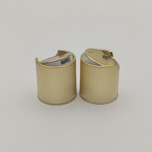 Quality Ribbed Closure Press Top Cap , 20/410 Flip Top Bottle Caps for sale