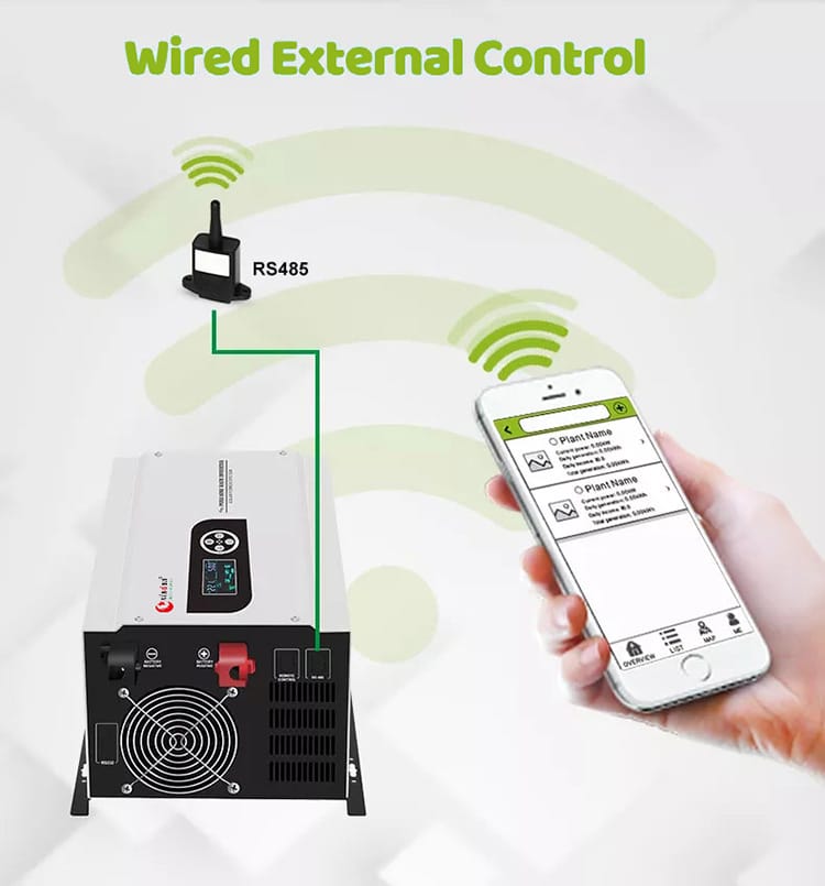 24v inverter charger rs485 and wifi