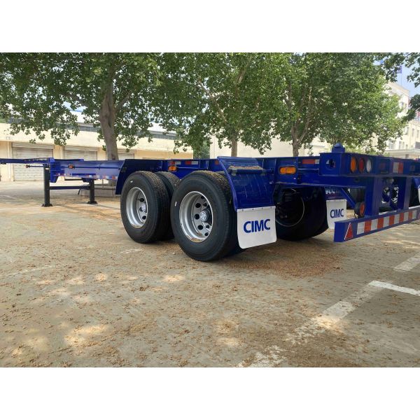 Quality CIMC 3 Axle / 2axle 20FT / 40ft Container Skeleton Semi Trailer for sale