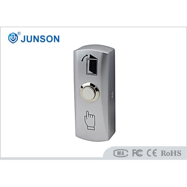Quality Zinc Alloy Small Door Exit Button With Back Box , No / Com Contact for sale
