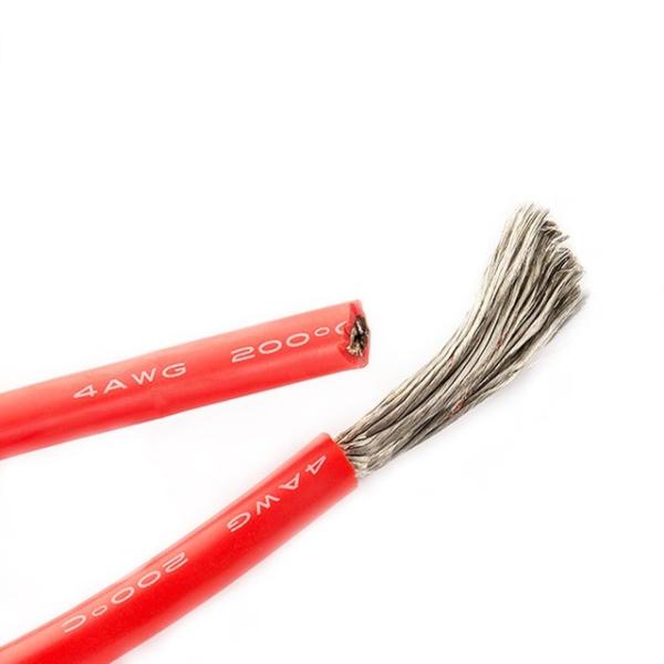 Quality Heat Resistant Soft Flexible Silicone Cable 4 AWG Multipurpose for sale