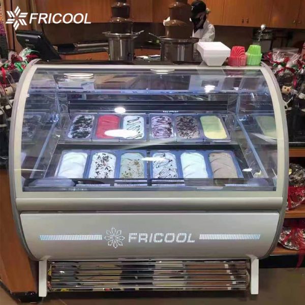 Quality Single Temperature 20 Trays Ice Cream Upright Display Freezer 1000L for sale