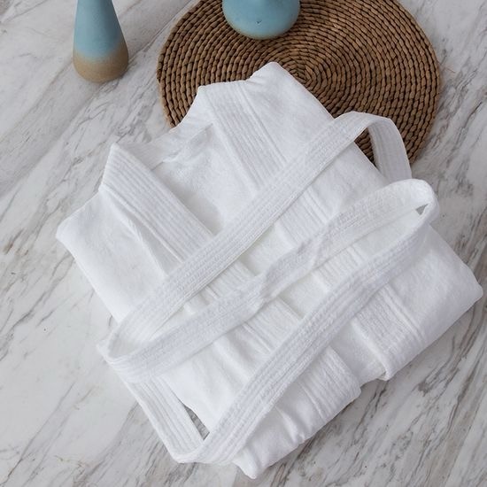 Quality Customized Logo Terry Design Material 100% Cotton Hotel Bathrobe for sale