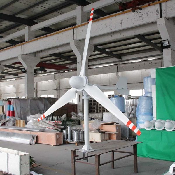 Quality Blue Homemade Alternator Wind Turbine 50KW 380V Flange Connection for sale