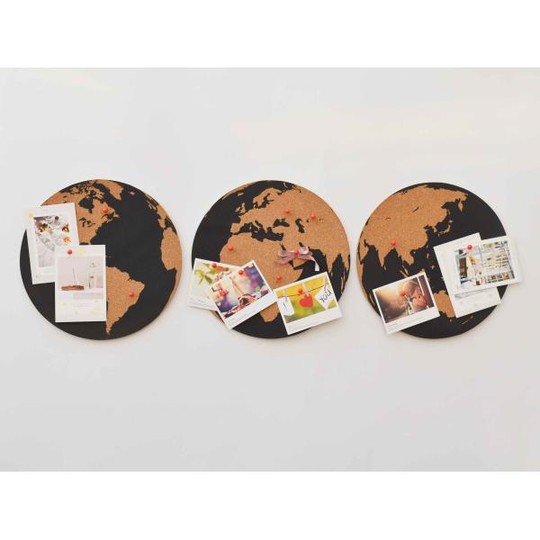 Quality Waterproof Circle World Map Pin Boards Dia30cm Thick 0.5cm for sale