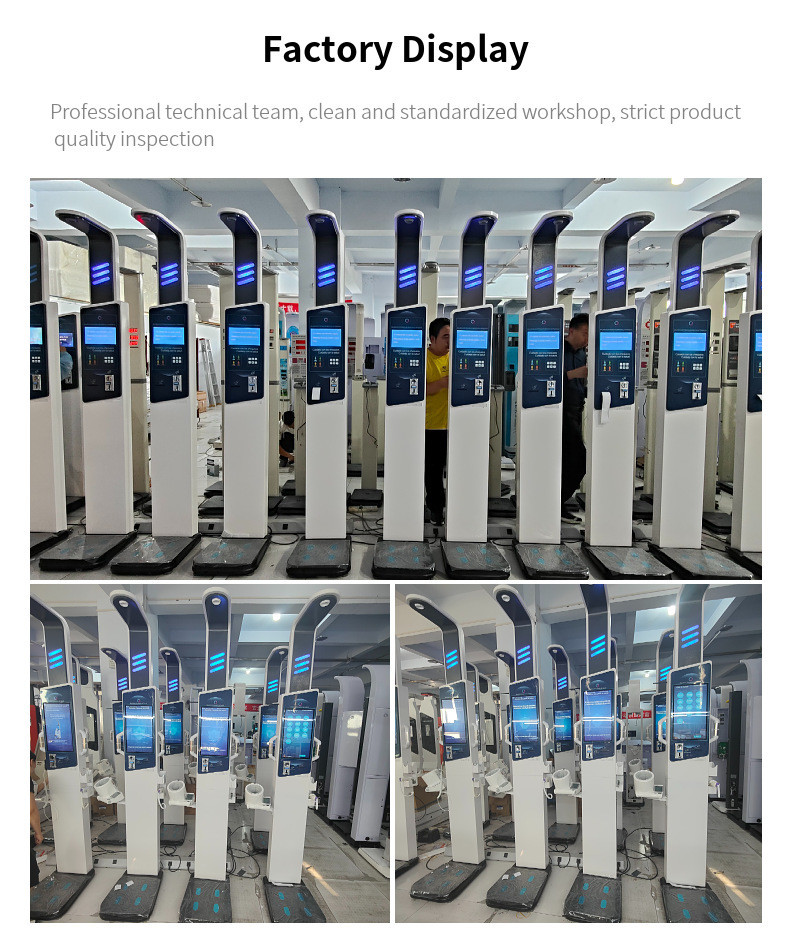 Quality Health Checkup Kiosk with Automatic Body Fat Scale and Height Measurement Range for sale