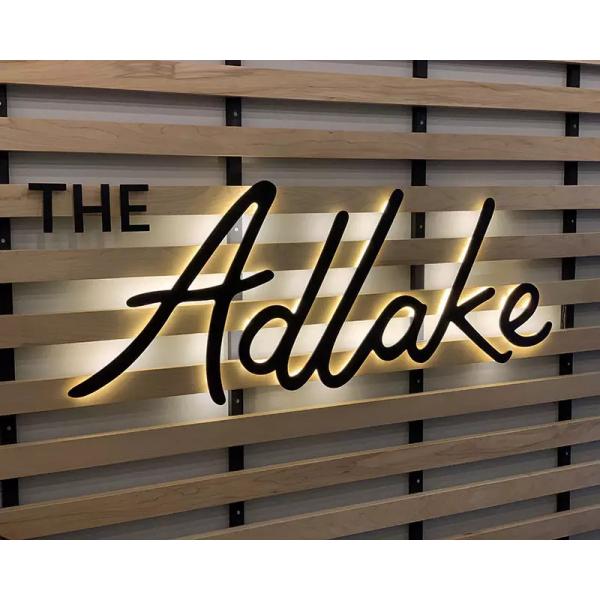Quality Customized Acrylic Logo New LED Light Box Creative Luminous Character 3D LED for sale
