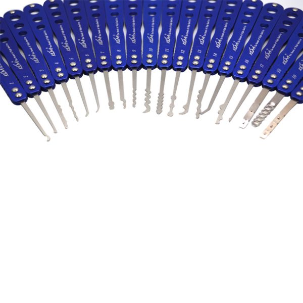 Quality Locksmith Practice Picking Tools 20-In-1 Hook Lockpick Lock Picks House Lock Set for sale
