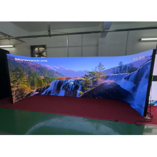 Quality IP67/IP55 Rated Curved LED Screen P10 P8 P6 P4 960mm*960mm Wireless For Shooping for sale