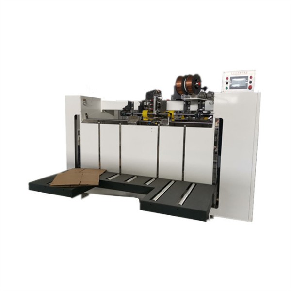 Quality Semi Auto Cardboard Box Corrugated Stitching Machine 60pcs/min for sale