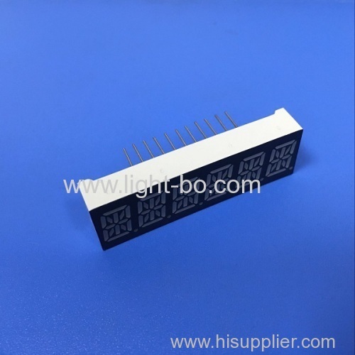 Custom Super Red 6 digit 14 segment led display 10mm common anode for Instrument Panel