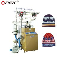 Quality Touch Screen OPEK Circular Jacquard Scarf and Hat Knitting Machine 9INCH for sale